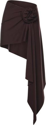 Magda Butrym Femme, Jupes, Rouge, Taille: 36 FR Asymmetric Short Skirt