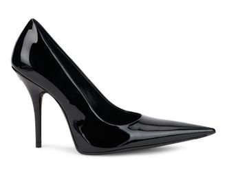 Balenciaga Womens Pumps Pointed Toe Black Calfskin High Heel Shoes