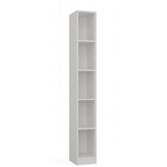 Onyx Etag&egrave;re blanche 182 cm - Panneaux de particules lamin&eacute;s - Profondeur 30 cm - Largeur 25 cm - Pour petits espaces - Onyx