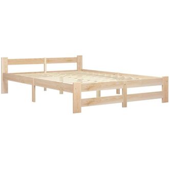 vidaXL vidaXL Bettgestell aus massivem Kiefernholz 140x200 cm