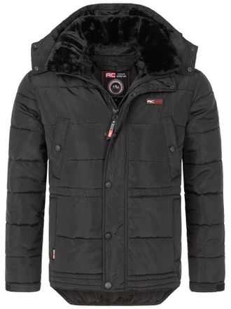 Rock Creek Winterjacke Herren Jacke mit Kunstfellkragen H-393
