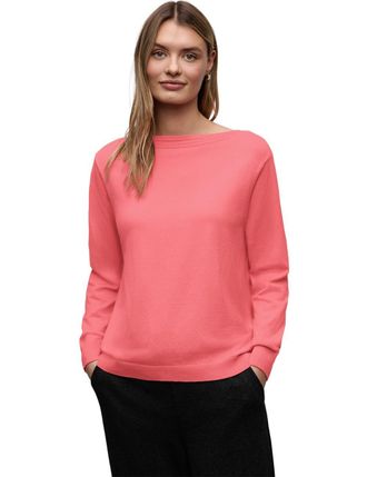 Street One Basic U-Boot Pullover Striking Coral Mel. 38