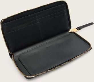 AllSaints Reisebrieftasche in Schwarz