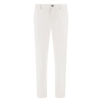 Boggi Milano Homme, Pantalons, Blanc, Taille: W36 Pantalon en Coton Stretch