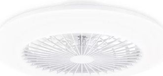 Philips Deckenventilator und LED Deckenleuchte Amigo, 25W+60W, Durchmesser 58cm, rund, inkl. Fernbedienung, Wei&szlig;