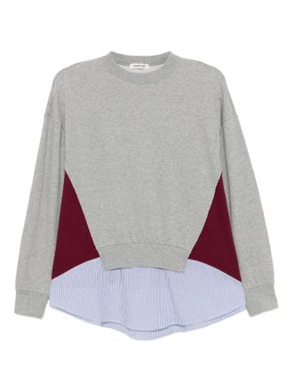 Undercover Sweatshirt im Layering-Look - Grau