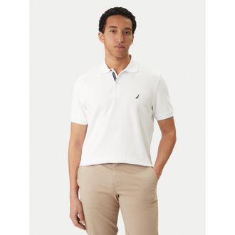 Nautica Poloshirt Cabin NCCR0110 Wei&szlig; Classic Fit