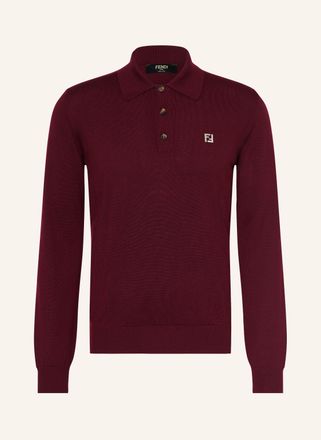 Fendi Strick-Poloshirt rot