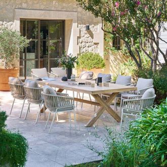 Hesperide Table de jardin 10 places Xenia eucalyptus - Hesp&eacute;ride