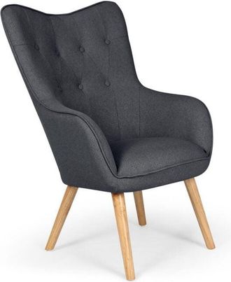 Paris Prix Paris Prix - Fauteuil Scandinave Aimee 67cm Gris Foncé