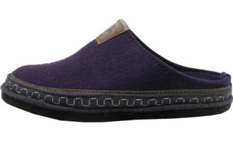 Haflinger Damen Herren Hausschuh Pantoffel Flair Altai Wolle 313079, Gr&ouml;&szlig;e:38 EU, Farbe:Violett