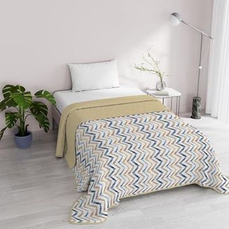 Italian Bed Linen Fantasy Steppdecke aus Mikrofaser, für den Sommer, 1,5 Liegeplätze, Hippie