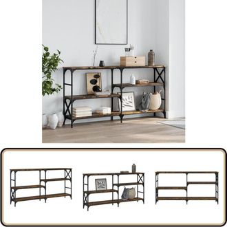 vidaXL Konsolentisch R&auml;uchereiche 150x29x76,5 cm Holzwerkstoff - Konsolentisch - Wohnraumgestaltung - Sideboard - Holztisch - Esszimmerm&ouml;bel