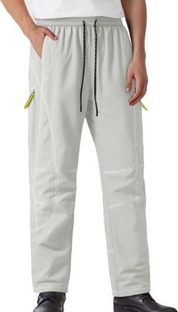 Generic Pantalon cargo pour homme - Coupe droite d&eacute;contract&eacute;e - V&ecirc;tement de travail - Pour lext&eacute;rieur, la randonn&eacute;e - Confortable - Ample - Usage quotidien, b