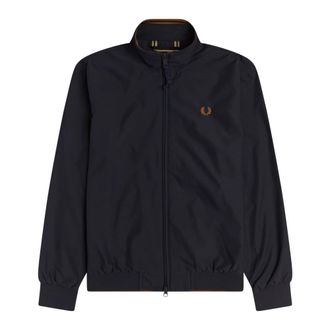 Fred Perry Sportliche Nylonjacke mit charakteristischem Besatz - - Jackets - Herren - Blau - M