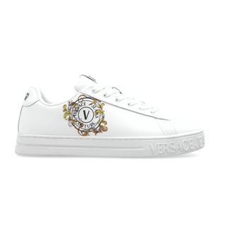 Versace Jeans Couture Sneakers mit Logo-Print - - Shoes - Damen - Wei&szlig; - 37 EU