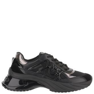 Pinko Pinko Low-Top Sneaker - Black Sneakers With Love Birds Emblem - Gr. 36 (EU) - in Schwarz - f&uuml;r Damen