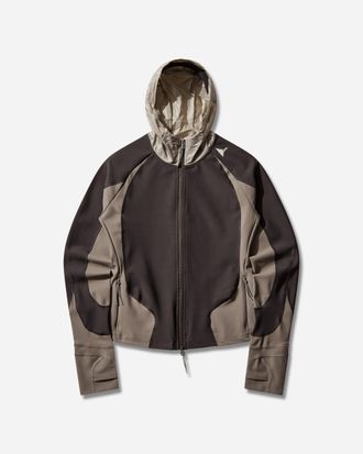 Roa Women s Spine Stretch Hooded Jacket Dark Brown