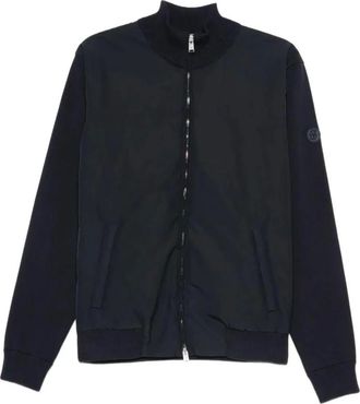 HUGO BOSS Homme, Sweatshirts et sweats &agrave; capuche, Noir, Taille: 2XL Blouson aviateur zipp&eacute; avec manches contrast&eacute;es