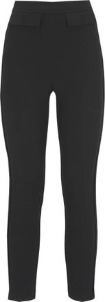 Elisabetta Franchi Femme, Pantalons, Noir, Taille: 40 FR Cropped Pantalons
