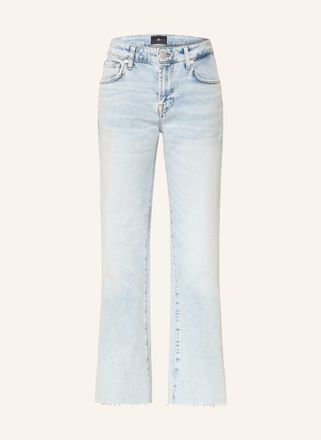 7 For All Mankind Straight Jeans Calie Straight Ankle blau