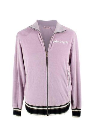 Palm Angels Lilac Chenille Track Jacket Size S