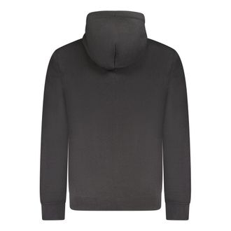 Calvin Klein Logo-Embroidered Cotton Hoodie - Black