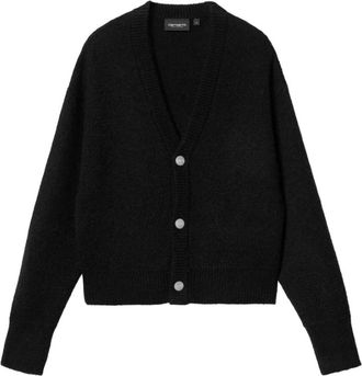 Carhartt Work in Progress Femme, Pulls, Noir, Taille: 40 FR Carter Cardigan