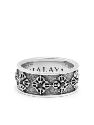 Nialaya bague Dorje à détail embossé - Argent