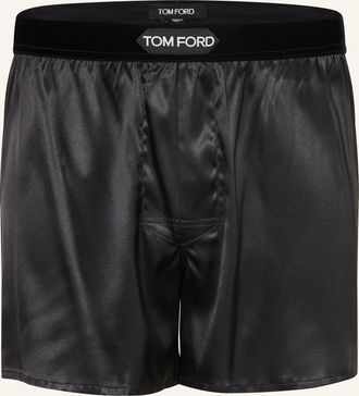 Tom Ford Boxershorts Aus Seide schwarz