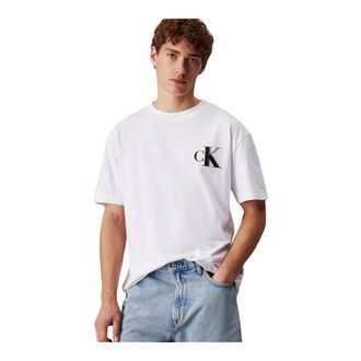 Calvin Klein Homme, Tops, Blanc, Taille: 2XL T-Chemises