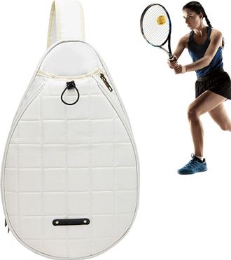Generico Tennisschl&auml;ger: Nylon gepolstert, sichere H&uuml;lle f&uuml;r Schl&auml;ger, verstellbarer Riemen, kompakter Organizer f&uuml;r Sportausr&uuml;stung | f&uuml;r den Spieltag