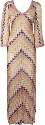 PHO Firenze Femme, Robes, Multicolore, Taille: 40 FR Long Viscose Dress