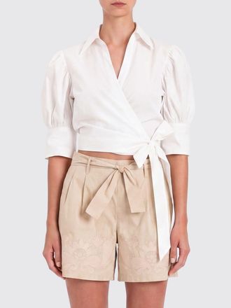 Twin-Set Chemise portefeuille en coton stretch