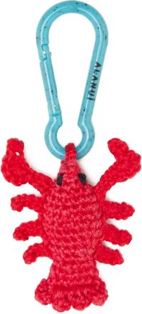 Alanui Gehäkelter Lobster Schlüsselanhänger - Rot