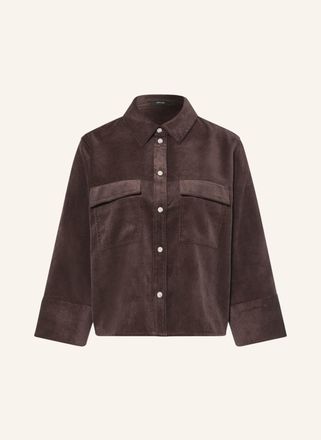 OPUS Hemdbluse Ferrell Aus Cord Mit 3/4-Arm braun