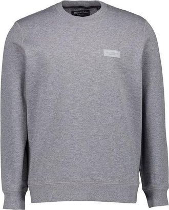 Marc O'Polo Herren Sweatshirt grau Baumwolle unifarben