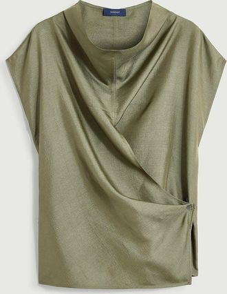 SOEUR BLOUSE KORA VERT DE GRIS