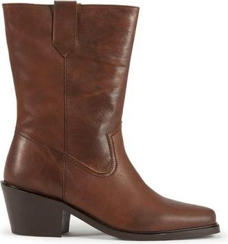 Saison 1865 Bottes mi-hautes F&eacute;roce en cuir