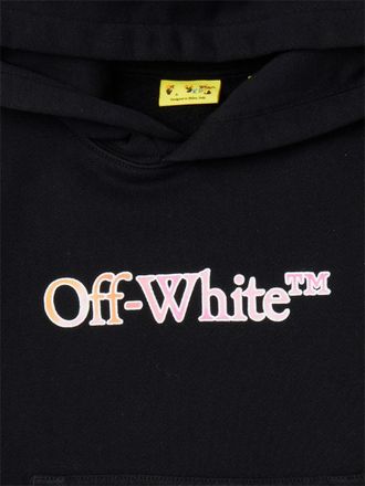 Off-white Watercolor Hoodie Dress - Black
