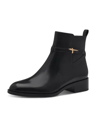 Tamaris Stiefelette Damen Stiefelette 1-25321-43-001 Echt Leder in schwarz