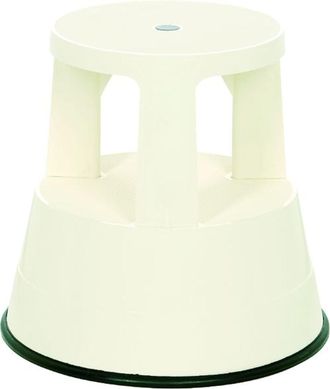 Alco Rollhocker Al Step Kunststoff wei&szlig;