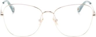 Chloé lunettes de vue à monture ovale - Or
