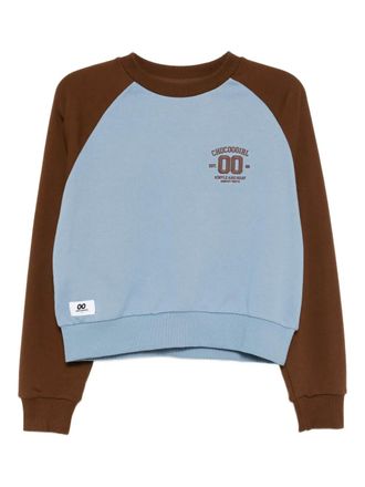 Chocoolate sweat à logo brodé - Bleu