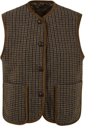 SOLOTRE Weste mit gro&szlig;en Taschen - - Jackets - Damen - Braun - M