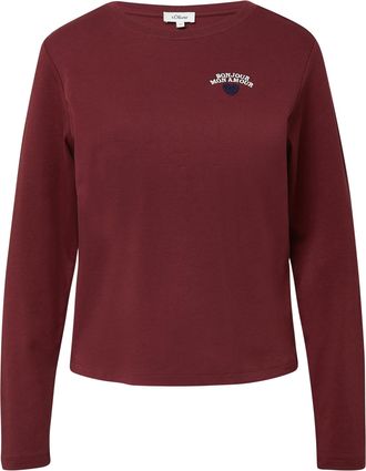 s.Oliver Damen T-Shirt Langarm 2172640 Red 38