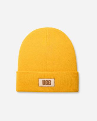 UGG High Crown Beanie f&uuml;r Herren in Summer Wheat, Gr&ouml;&szlig;e Strick/Recycelte Materialien