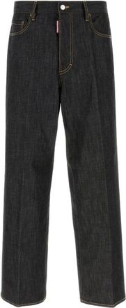 Dsquared2 Homme, Jeans, Noir, Taille: L Jean large coupe ample