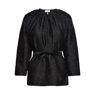 Day Birger Et Mikkelsen Spitzenblusentextur Eleganter Stil - - Blouses & Shirts - Damen - Schwarzk - M