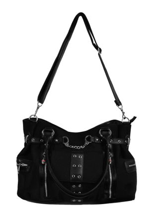 Banned Schwarze Handtasche mit Riemen schwarz - Emo Punk - Banned